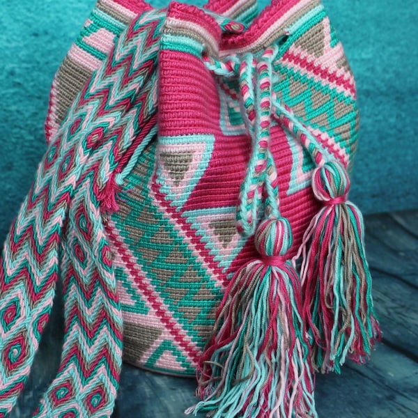 Mochila Crochet Pattern, Crochet Pattern, Crochet Pattern, Wayuu ...