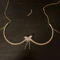 Butterfly Chest Bracket Bra Chain - Etsy UK