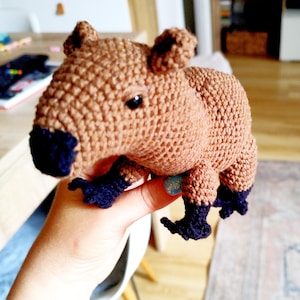 PATTERN PDF Amigurumi Toy Crochet Capi, the Capybara - Etsy