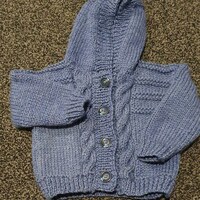 Hooded Jacket Cable Knitting Pattern PDF Baby Boys Girls Cardigan ...