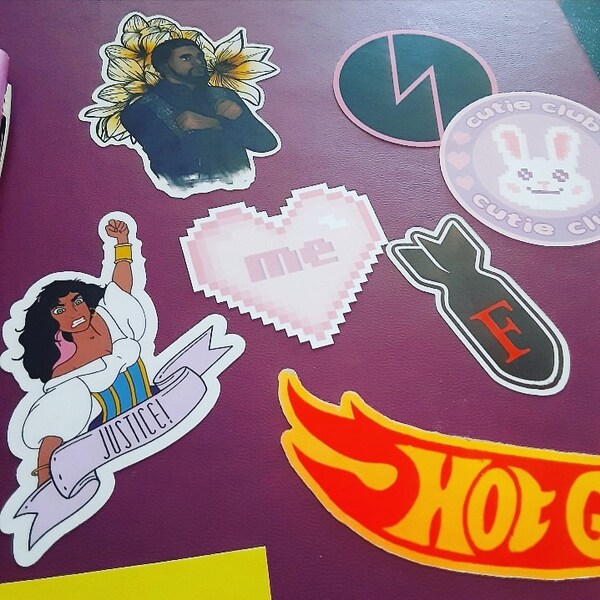 Pixel Art Sticker Sheet, Small Cute Stickers, 32x32 Pixel Art Stickers ...