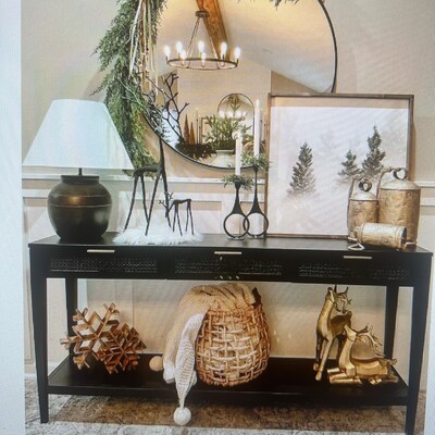 Yuletide Bells Set of 3 Large Rustic Gold Bells With Rope Standing ...