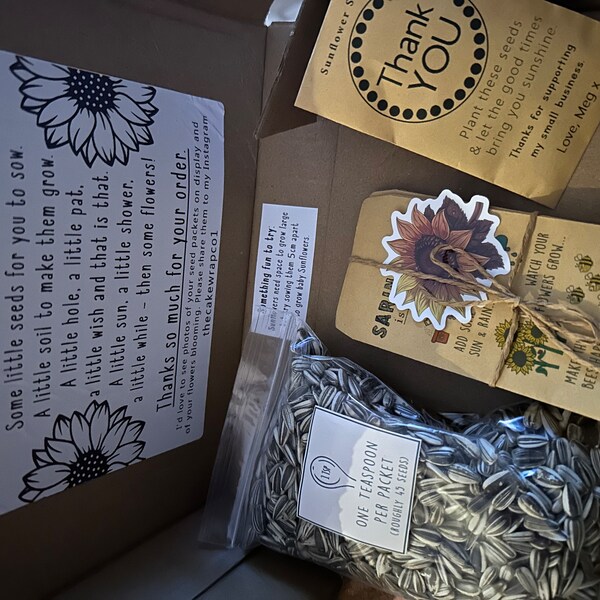 Custom Printable Seed Packet, Seed Envelope, Printable Seed Packet ...