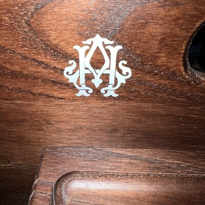 Two Letter Monogram Sticker, Couples Monogram, Custom Double Initials ...