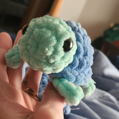 Crochet Blue Frog Stuffy, Amigurumi Froggie, Handmade Stuffie, Soft ...