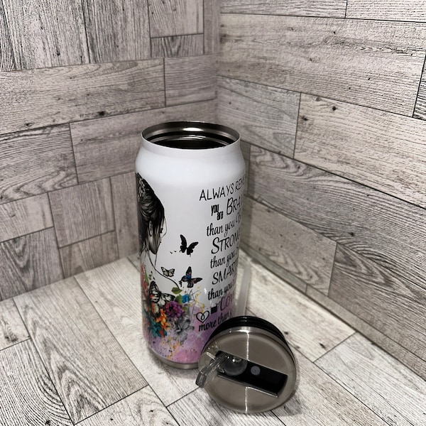 Always Remember You Are Braver 16oz Libbey Glass Can Sublimation Design ...