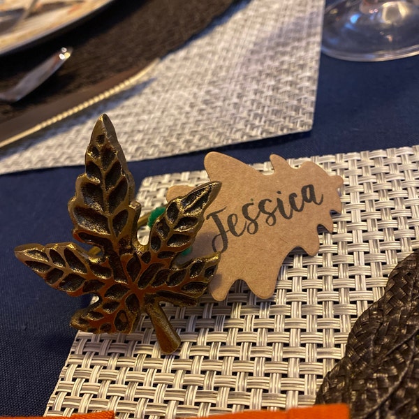 Printable Table Numbers, Leaf Table Numbers, Wedding Reception Table ...