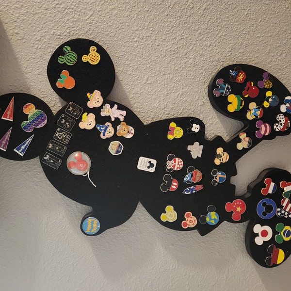 LARGE Full Body Mickey Mouse Pin Display Board. Showcase Your Disney ...