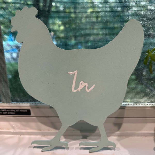 Unfinished Wooden Hen Chicken Shape - Farm Animal - Craft - From 1" up ...
