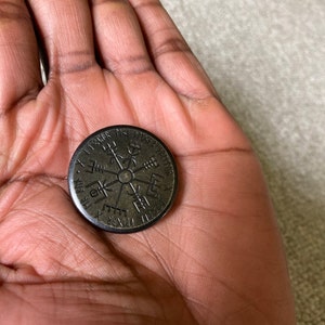 Aztec Sun Stone Calendar Copper Worry Coin | Etsy