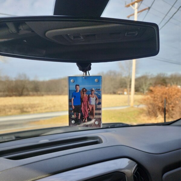 Car Photo Frame Holder, Personalized Picture Frame for Your Car's Sun ...