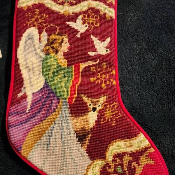 Needlepoint Christmas Stockings – Personalized Embroidered Stockings ...