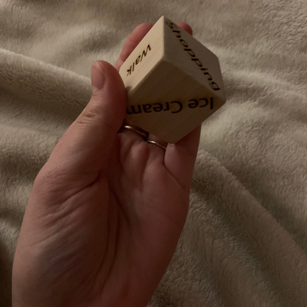 Custom Wooden Dice, Dice Family Night Dice, Date Night Die, Teacher ...