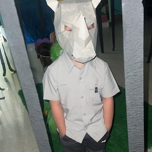 Gas Mask DIY Paper Mask, Printable Template, Papercraft, 3D Mask ...