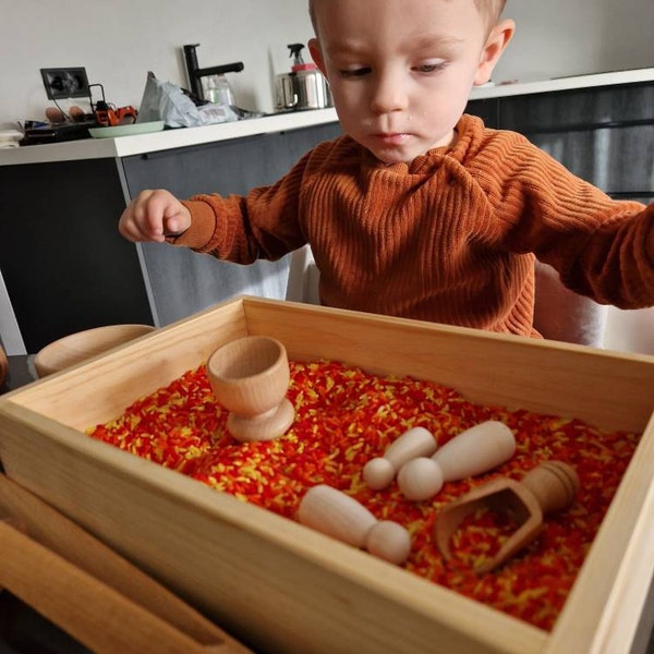 Wooden Sorting & Stacking Toy, Handcrafted Shape Sorter Toy, Montessori ...