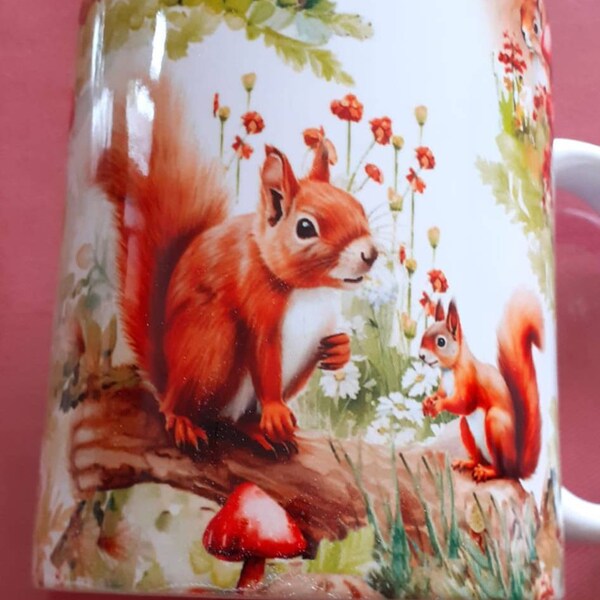Squirrel Coffee Cup for Gardeners Coffee Mug Gift for Gardener Squirrel ...