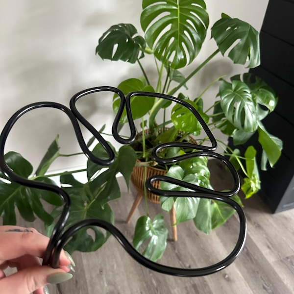 Copper Coloured Plant Support- Monstera Shaped - Etsy