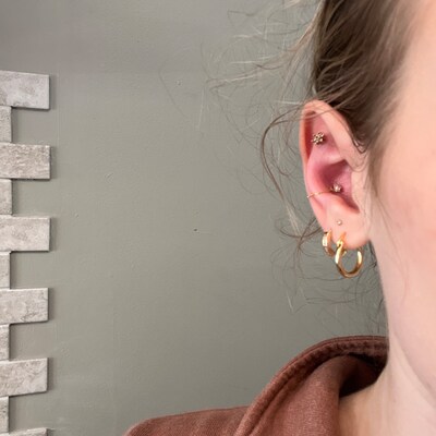 Double Stacked Tiny Pyramid 316L Stainless Steel Conch Clicker - Etsy