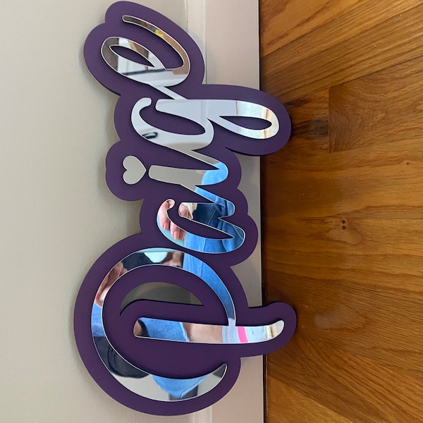 Elegant Gold Mirror Acrylic Wedding Sign: Handcrafted Wooden ...
