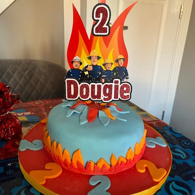 Fireman Sam Personalised Cake Topper 3d - Etsy UK