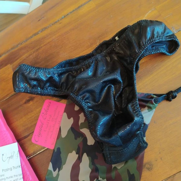 Custom Men's Bodybuilding Posing Trunks White Competition Trunks - Etsy