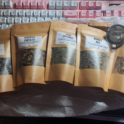 Loose Leaf TEA Starter KIT Organic Tea Gift Set Tea Gift BOX Ready to ...