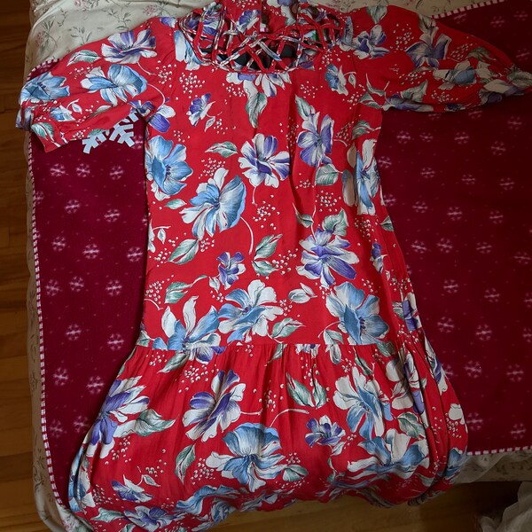 Vintage 1970s Jeri Originals Hot Cherry Pink Maxi Dress Gown - Etsy