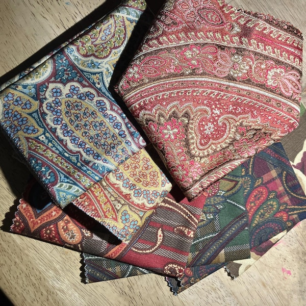 Shades of Blue, Green, Coral and Yellow in Floral, Palm and Chinoiserie ...