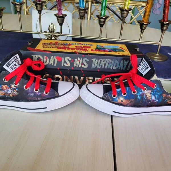 Halloween Converse High Tops - Custom Scary Horror Sneakers for ...