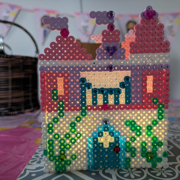 Christmas Houses Row Perler Beads Pattern PDF - Etsy