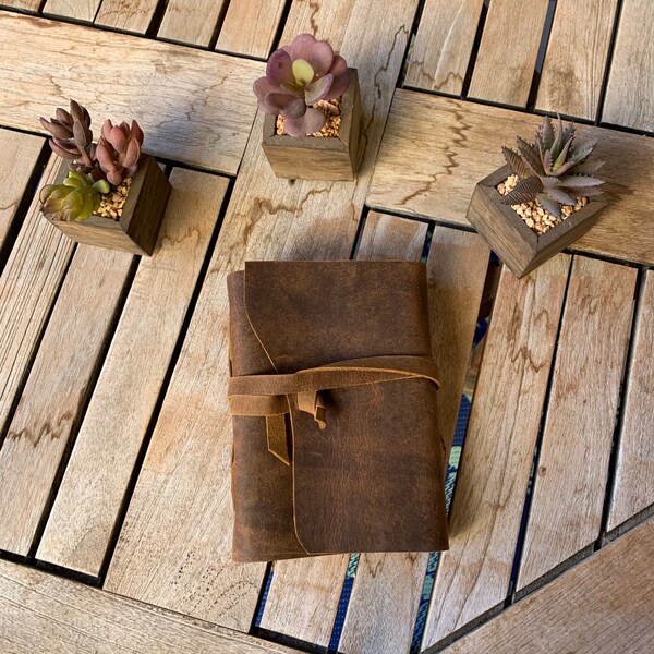 B1G1 FREE Father's Day Special! Antique Dark Brown Leather Journal ...