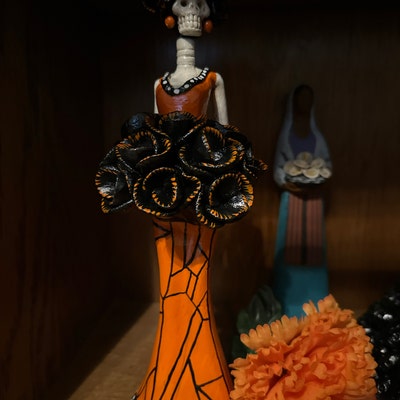 Catrina Miranda in Red & Gold - Etsy