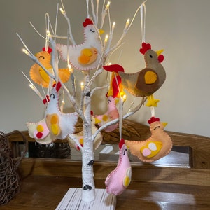 Spring Home Decor Easter Decorations Felt Easter Tree Ornaments ...
