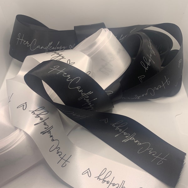 Personalised 38mm Ribbon | Personalised Satin Ribbon | Gift Wrapping ...