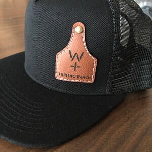 Customizable Cow Tag Hat Adult Cattle Tag Cap Richardson - Etsy