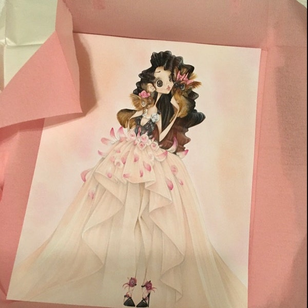 Isa Onna - Art Print - Mermaid Pop Surrealism Yokaï Japan Pirate Skull ...