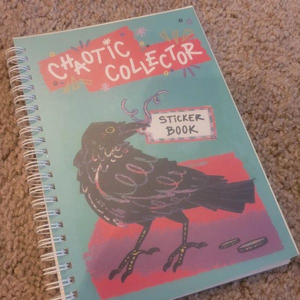 Chaotic Collector Sticker Book | Reusable 50 Page A5 Junk Journal ...