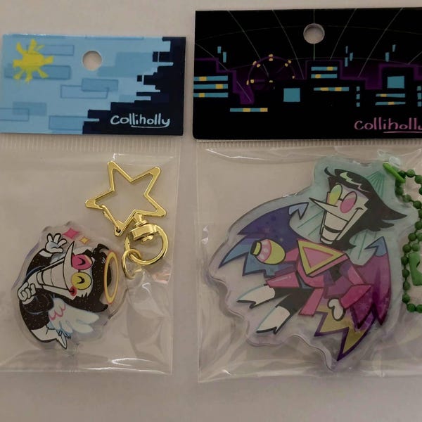 Spamton NEO Deltarune Holographic Keychain - Acrylic and Epoxy Charm 2. ...