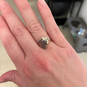 Dog Photo Ring, Pet Face Engraving Ring, Dog Memorial Ring, Cat ...