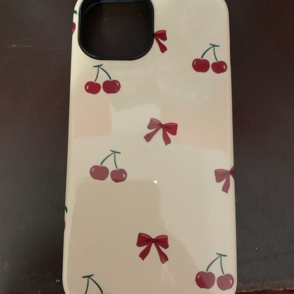 Flower Cherry Bow Pink Cute iPad Case With Pencil Holder for 2024 Air 6 ...