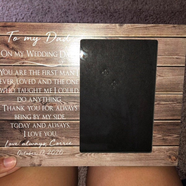 Father of the Bride Gift• Dad Wedding Gift• Dad Frame• Wedding Frame ...