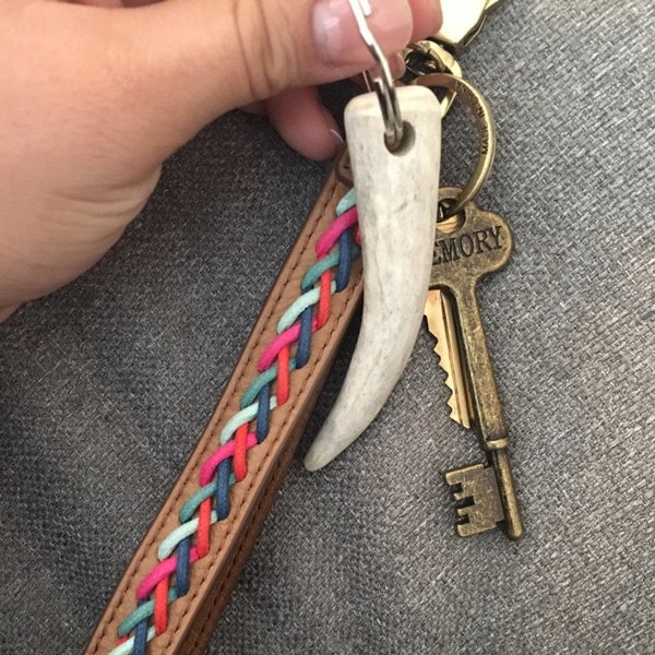 Antler Tip Keychain - Etsy
