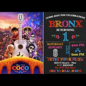 Coco Invitation Coco Birthday Invitation Fiesta Invitation | Etsy