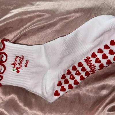 Love Pilates so Matcha Grip Non Slip Sock With Heart Grips for Pilates ...