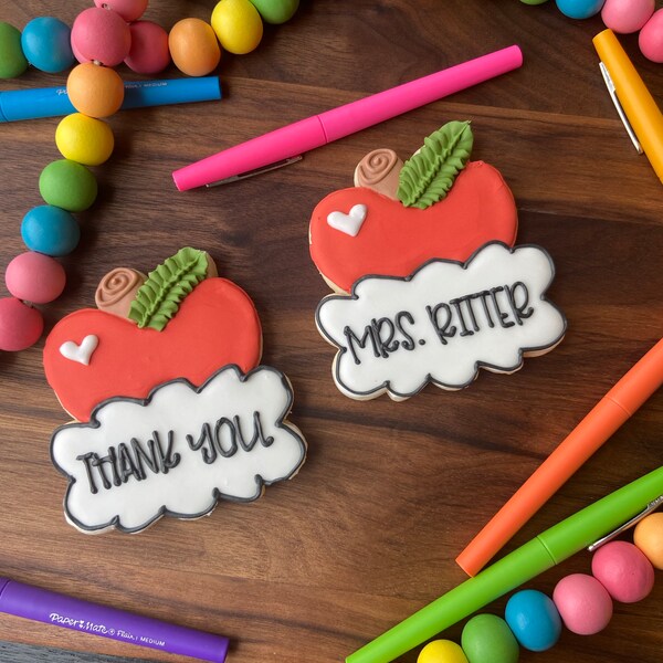 Nancy Apple Plaque Cookie Cutter - Etsy