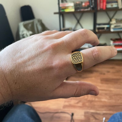 888 Angel Number Signet Ring, 888 Ring by Merchants of the Sun, Unisex ...