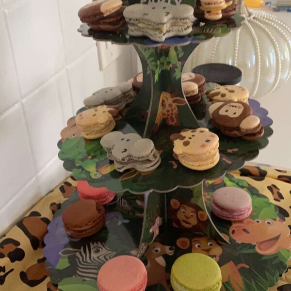 Zoo Animals French Macarons 12 or 24 - Choose Your Flavors - Elephant ...