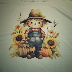 Cute Scarecrow Clipart Bundle, Fall Autumn Thanksgiving Clipart, Jpgs ...