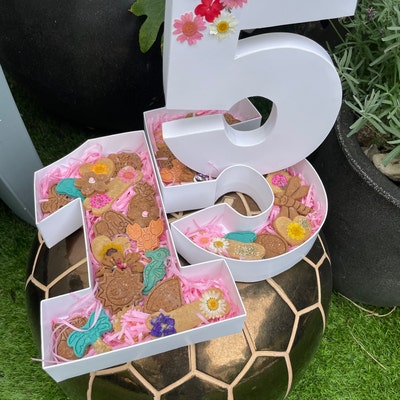 Fillable Letter/ Number Boxes With Lid 28cm/11 Charcuterie Fruit Tray ...