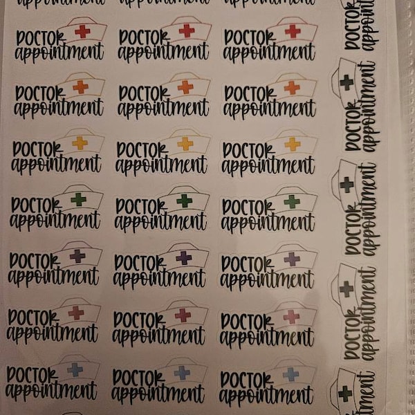 Doctor Appointment Planner Stickers - Etsy